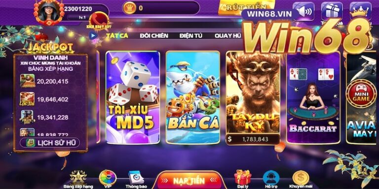Win68 - Chơi game bài trực tuyến cực chất cổng game Win68