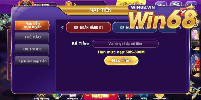 Win68 - Chơi game bài trực tuyến cực chất cổng game Win68